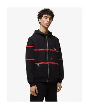 Gcds Low Logo Band Zip-up Hoodie