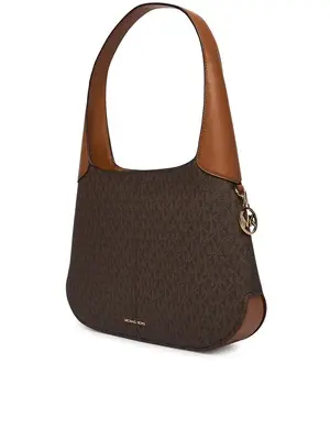 Michael Kors Logo Zipper Shoulder Bag