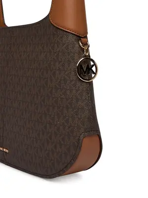 Michael Kors Logo Zipper Shoulder Bag