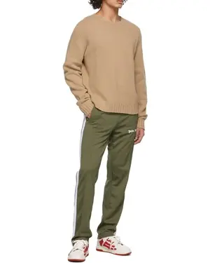 Palm Angels Logo Intarsia Knitted Jumper - Nude