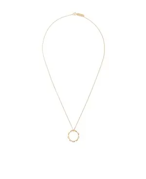 MAISON MARGIELA Sterling Silver Oval Ring Necklace - Yellow