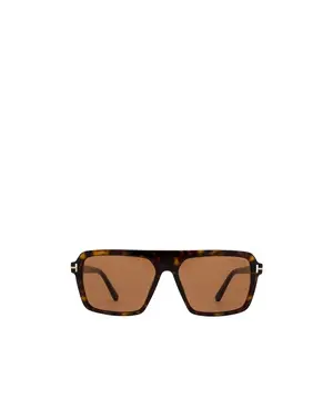 TOM FORD Rectangular Frame Sunglasses - Brown