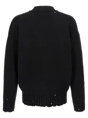 Marni V-neck Distressed Cardigan