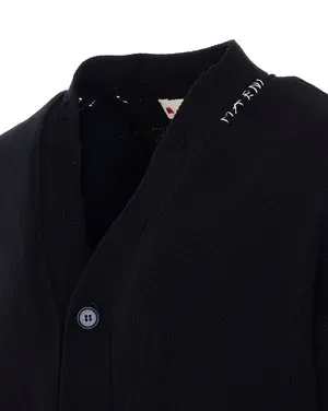 Marni V-neck Distressed Cardigan