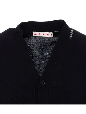 Marni V-neck Distressed Cardigan