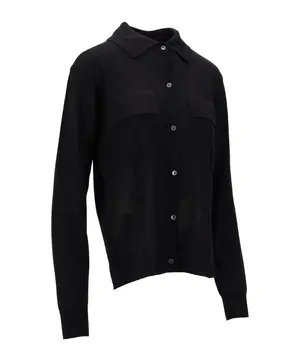 P.a.r.o.s.h Buttoned Collared Cardigan - Black