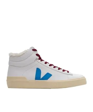 VEJA Leather High Top Sneakers With Logo Detailing