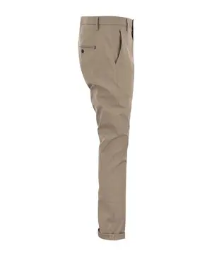 DONDUP Mid-rise Straight Leg Trousers - Gray