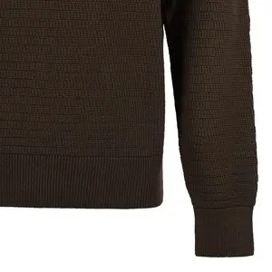 Hugo Boss Textured Crew Neck Long Sleeve Sweater