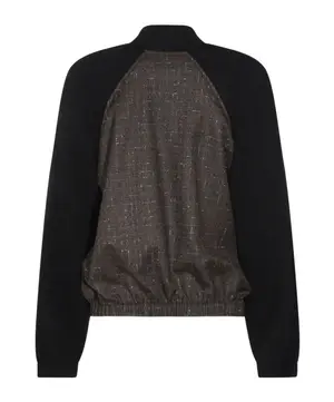 Fabiana Filippi Plaid Zip Jacket - Black