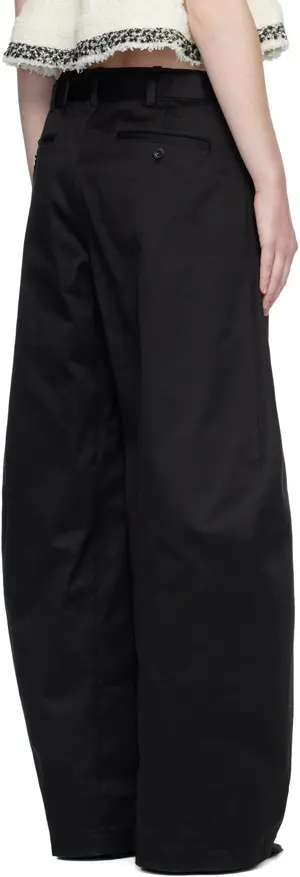 Sacai Belted Wide-leg Trousers