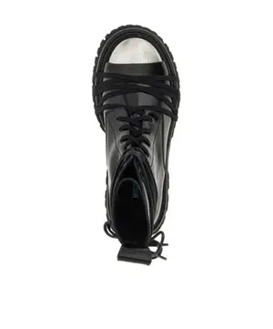 Moschino Engraved Combat Boots