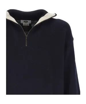 Junya Watanabe Embroidered Eagle Half-zip Jumper