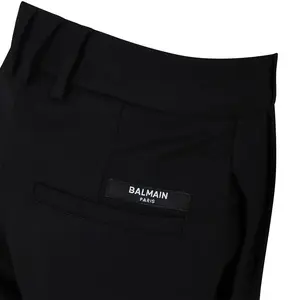 Balmain Pleated Wool Shorts