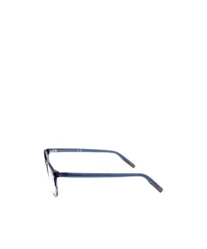 Zegna Geometric Flat Mirror Eyeglasses - White
