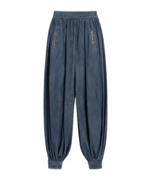 Valentino Garavani Chambray Pleated Jeans