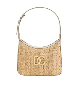 Dolce & Gabbana Woven Shoulder Bag - Beige