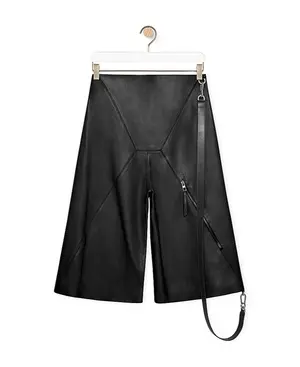 Loewe Nappa Leather Asymmetrical Seam Trousers