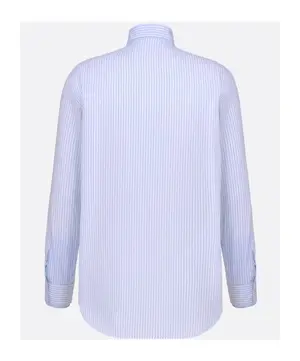 Dior Striped Collared Long-sleeve Shirt