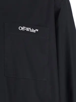 Off-White Brush Arrow Printed Oversized Shirt