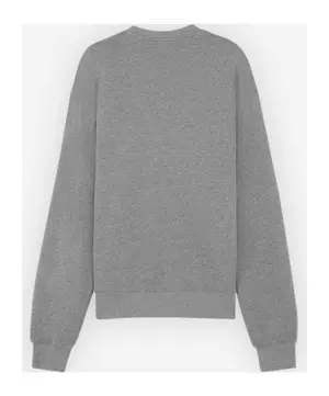 Maison Kitsuné Fox Head Patch Crewneck Sweatshirt - Gray