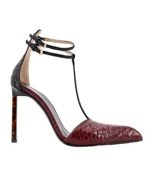 TOM FORD T-strap Pointed Toe Pumps - Multicolor