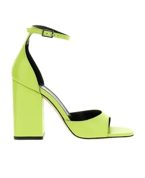 Paris Texas Fiona Block Heel Sandals - Green