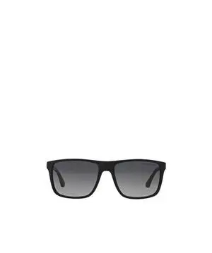 Emporio Armani Rectangle Logo Sunglasses - Black