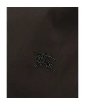 Burberry Logo Embroidered Short Sleeved Shirt