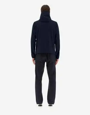 Herno Zip-up Hooded Jersey Jacket - Black