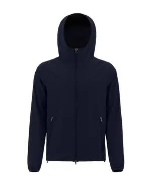 Herno Zip-up Hooded Jersey Jacket - Black