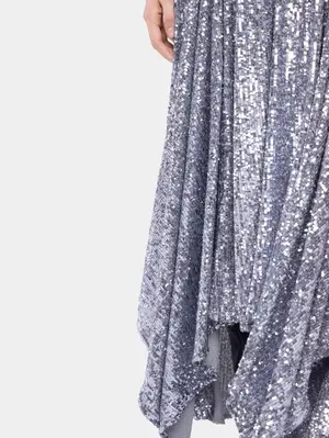 Rabanne Sequined High-low Dress