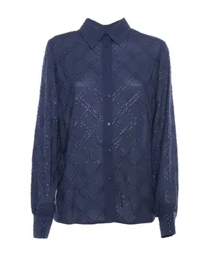 P.a.r.o.s.h Embellished Long-sleeved Shirt
