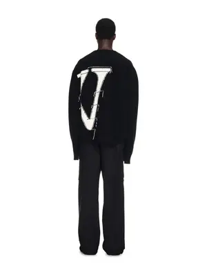 Off-White Intarsia Logo Crewneck Jumper