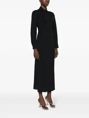 Rabanne Ruched Straight Hem Wrap Dress