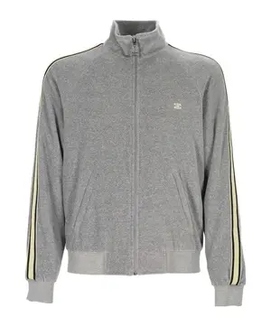 Celine Tracksuit Jacket In Velvet Cotton - Gray