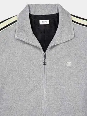 Celine Tracksuit Jacket In Velvet Cotton