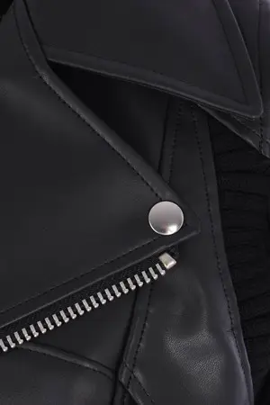 Junya Watanabe Asymmetrical Zip-up Leather Jacket With Belt