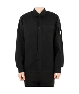 C.P. COMPANY Button Long-sleeved Shirt - Black