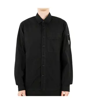 C.P. COMPANY Button Long-sleeved Shirt - Black