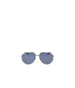 Dior Cd Link A1u Aviator-frame Sunglasses - Blue