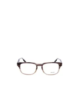 Zegna Rectangle Frame Eyeglasses - White