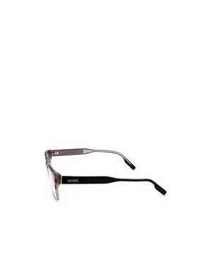 Zegna Rectangle Frame Eyeglasses