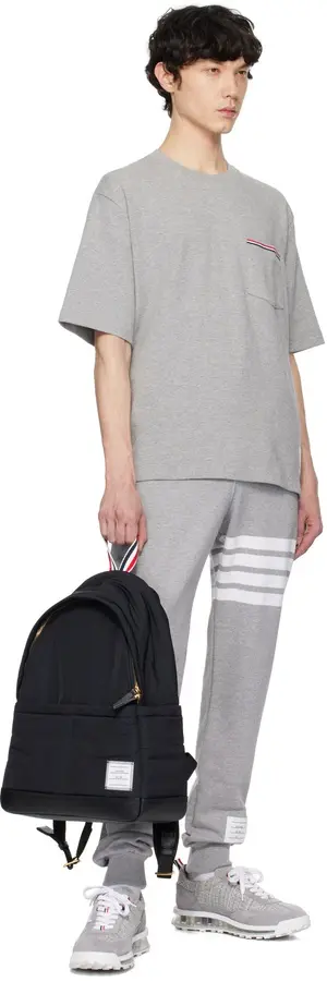Thom Browne Crewneck Short-sleeved T-shirt - Light Gray