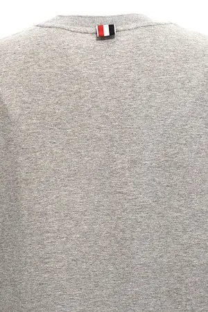 Thom Browne Crewneck Short-sleeved T-shirt - Light Grey