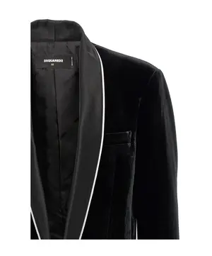 Dsquared2 Single-breasted Tailored Velvet Blazer