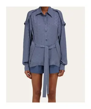 FERRAGAMO Monogram Silk Shirt
