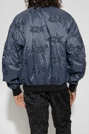 424 FAIRFAX 424 Reversible Emblem Bomber Jacket