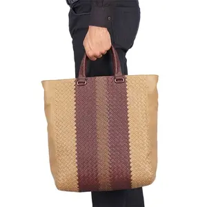 Bottega Veneta Woven Logo Tote Bag