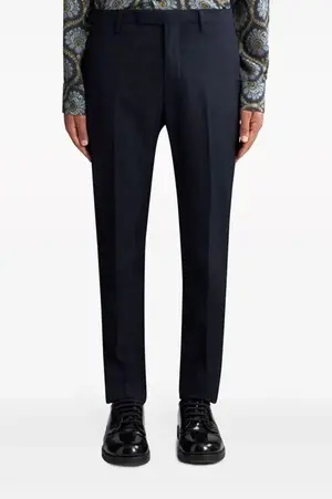 Etro Patterned Tailored Trousers - Black